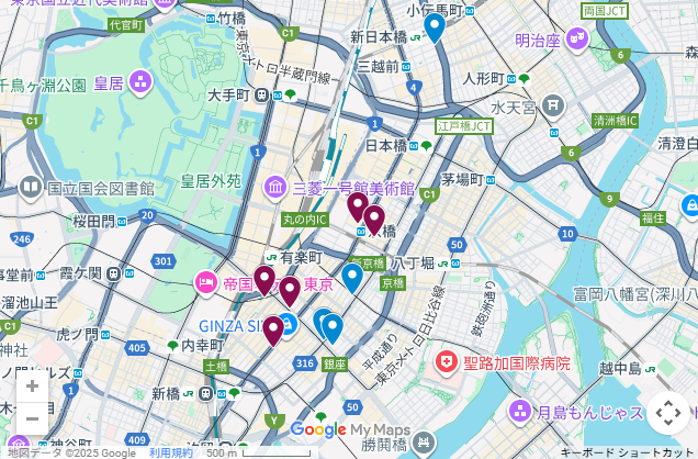 Ginza Stamp Locations Map (銀座スタンプマップ) | Japan Stamp Hunt