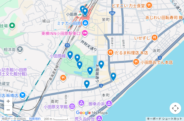 Odawara Stamp Locations Map | Japan Stamp Hunt